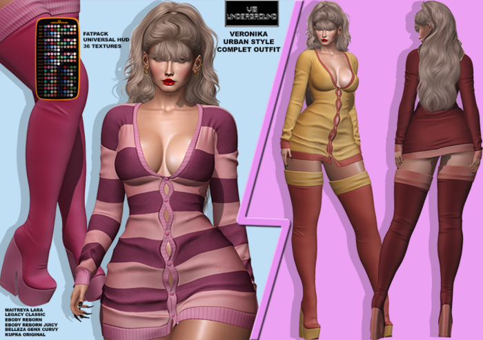 Second Life Marketplace Demo Veronika Urban Style Complet Outfit